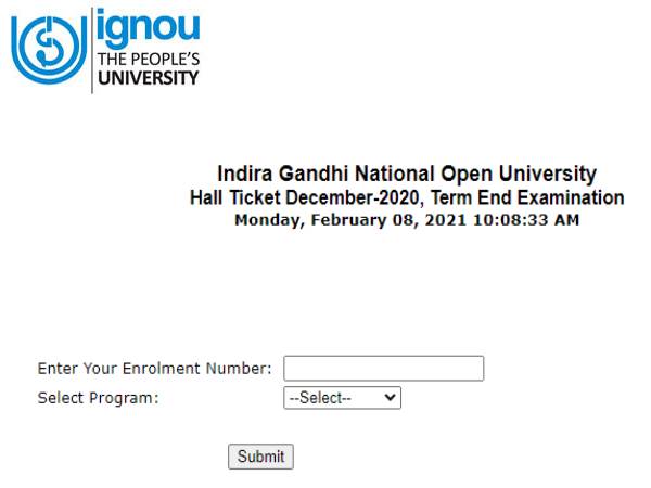 IGNOU Hall Ticket 2021 Download: इग्नू दिसंबर टीईई संशोधित एडमिट कार्ड ...