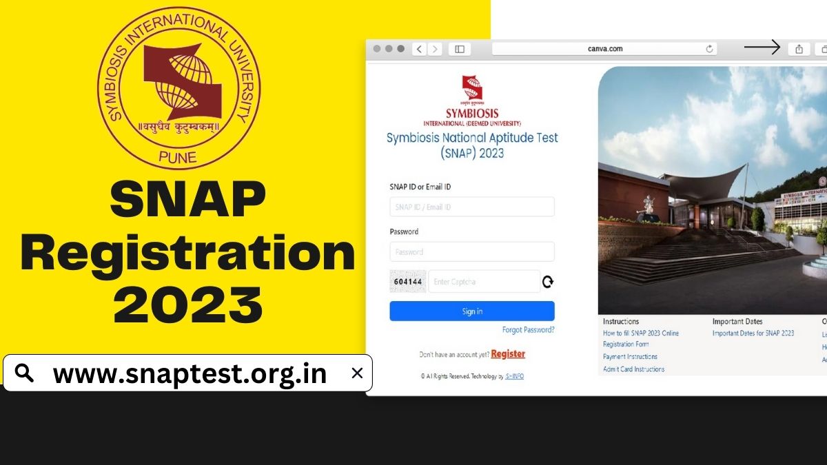 SNAP Registration 2023: एमबीए कोर्स में प्रवेश के लिए सिम्बायोसिस स्नैप ...